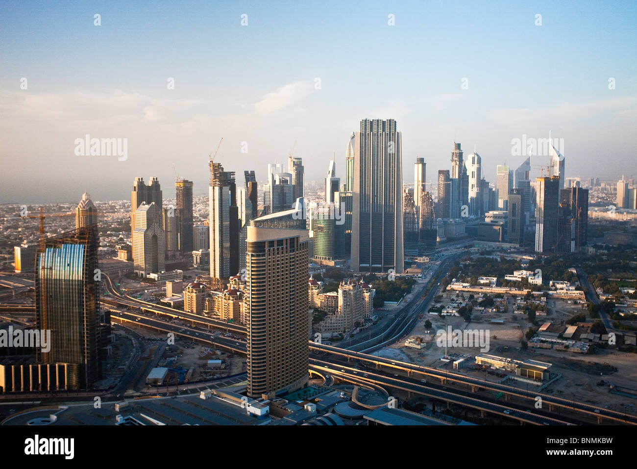 Skyline Dubai United Arab Emirates Middle East blocks of flats high ...