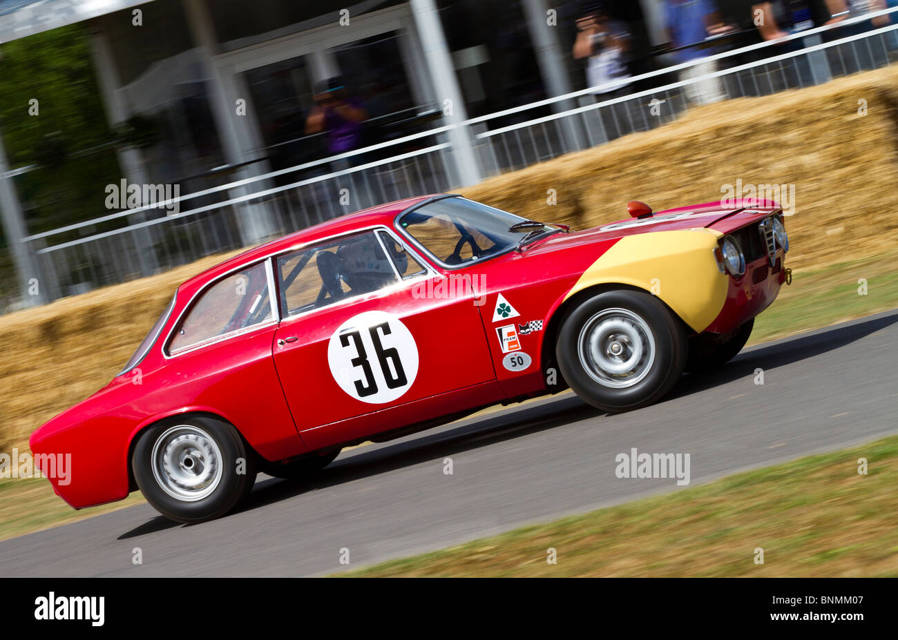 1966 Alfa Romeo 1600 GTA with driver Tim Dutton at the 2010 Goodwood ...