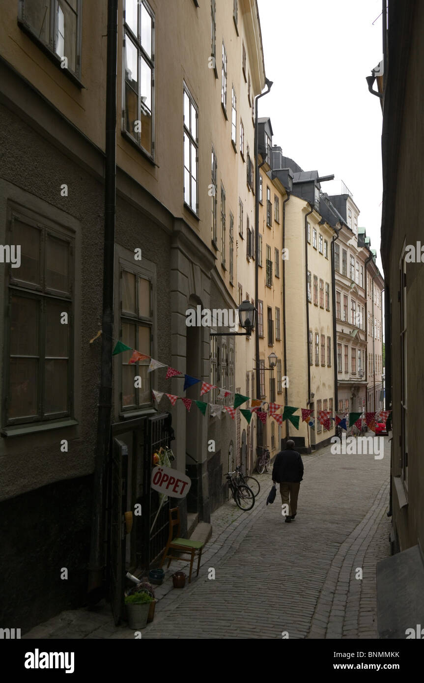 Shopping street of gamla stan hi-res stock photography and images - Alamy