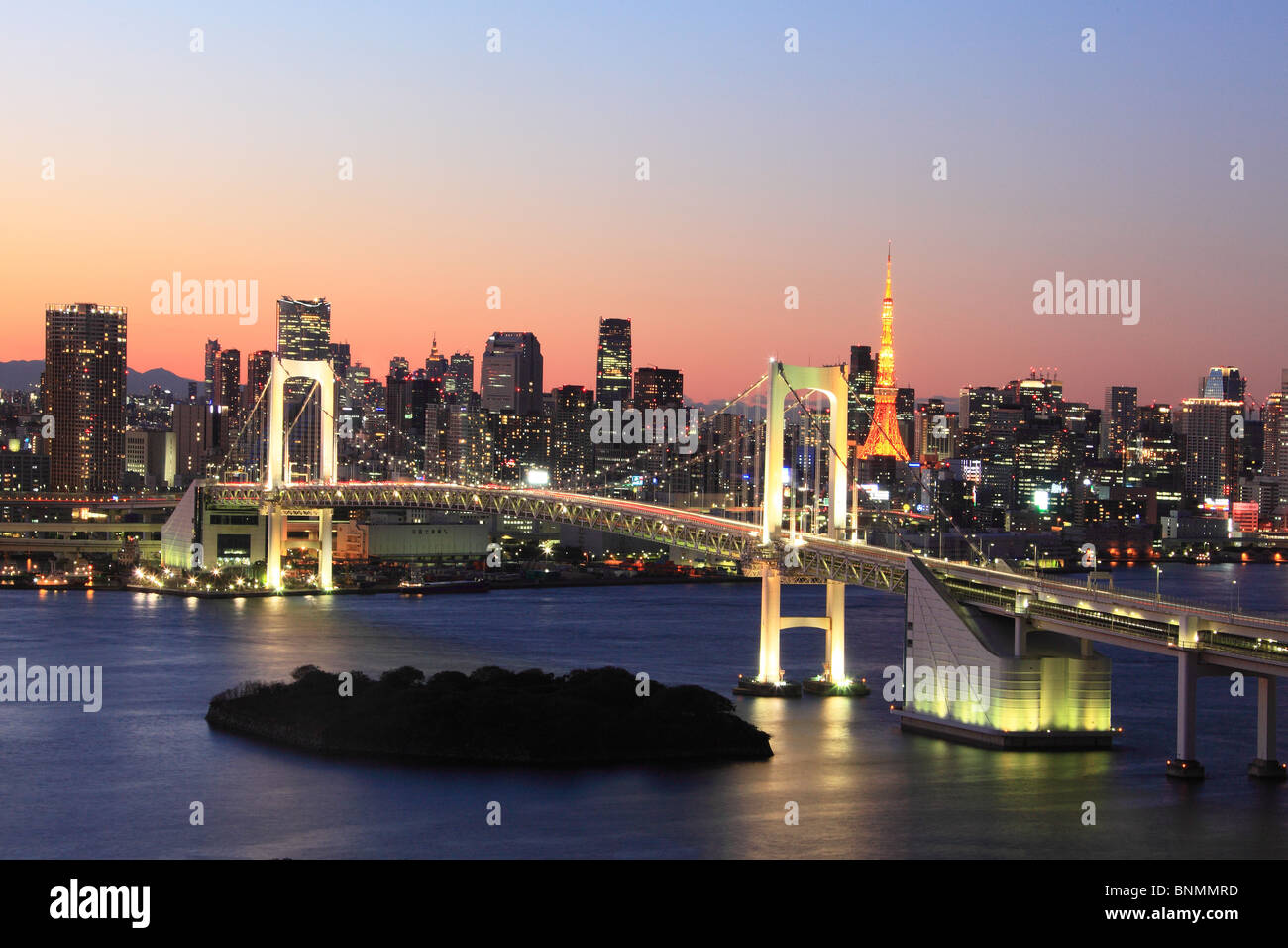 Tokyo Japan Asia Far East Shimbashi skyline blocks of flats high-rise ...