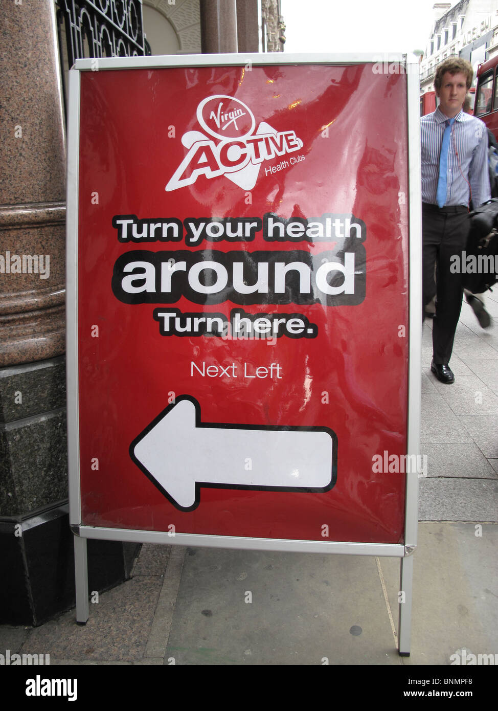 Virgin Active exercise gym advert Stock Photo - Alamy