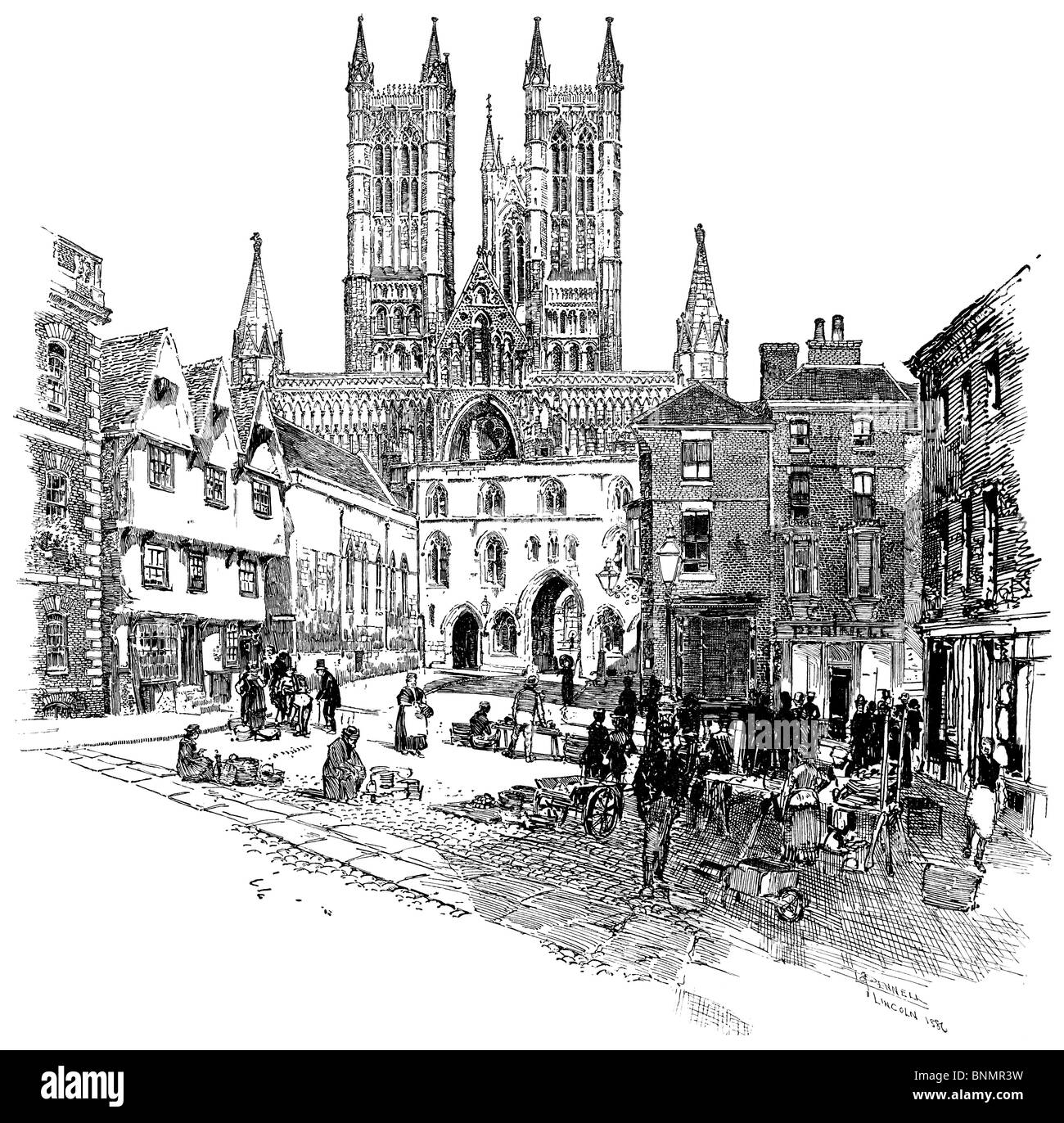 Medieval cathedral drawings hi-res stock photography and images - Alamy