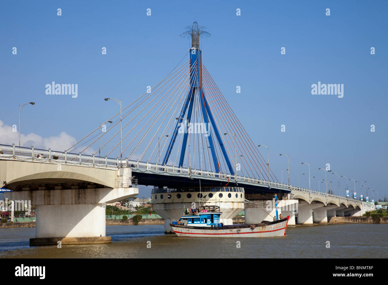 Asia Vietnam Danang City Skyline Song Han Bridge Han River River Rivers ...