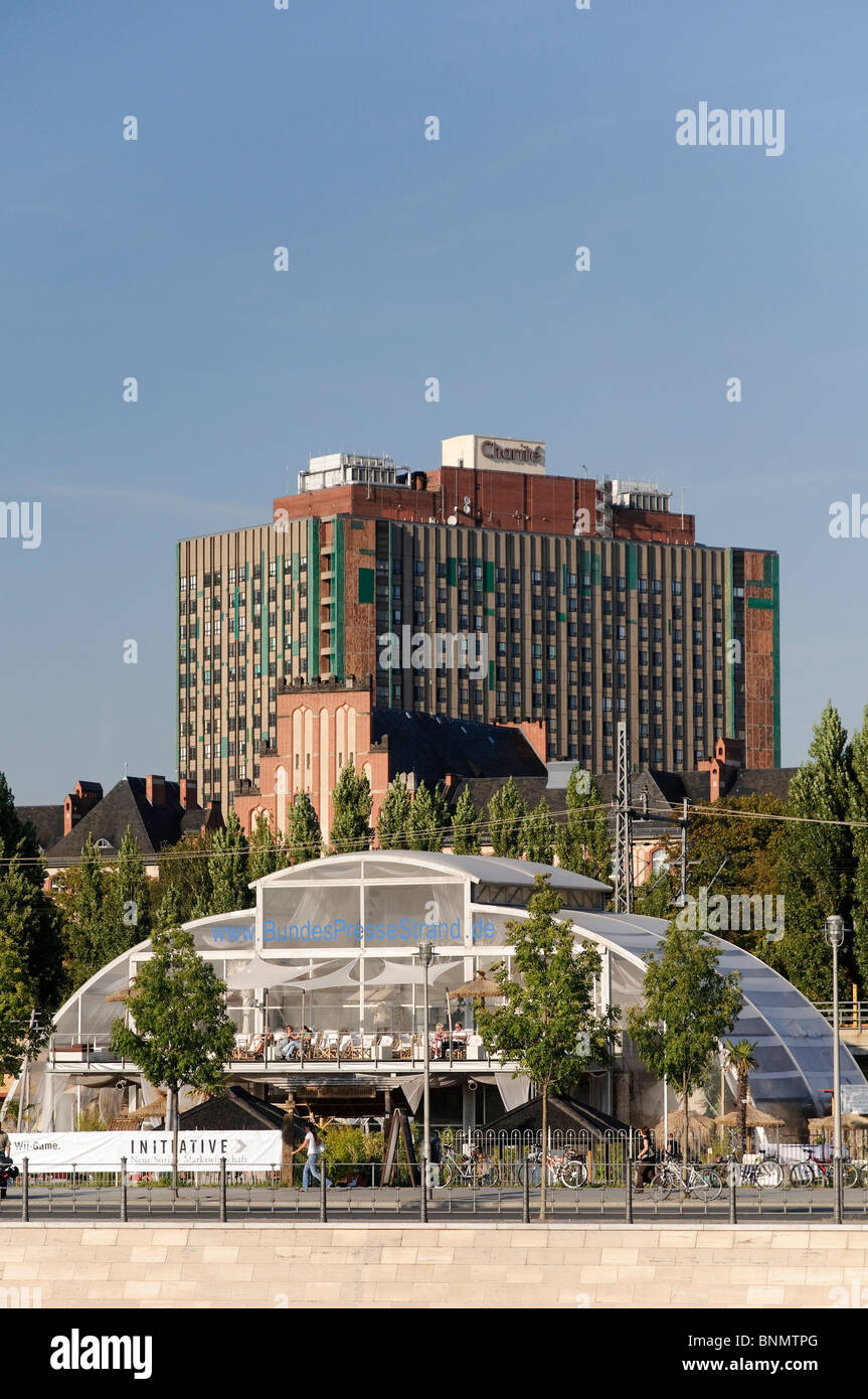 Architecture Cash building Berlin federal press beach Charite Germany ...
