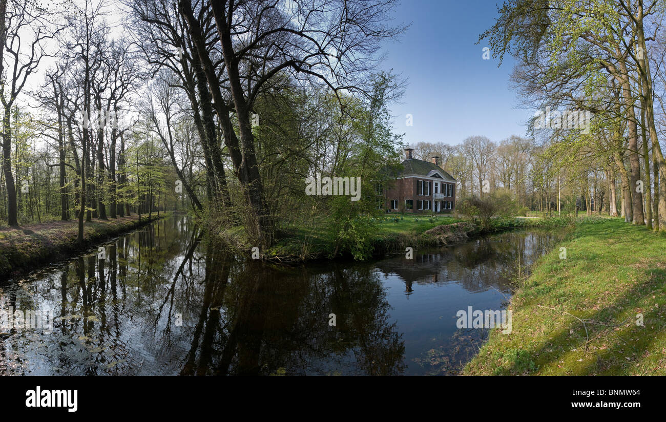 Netherlands Holland Groningen Marum Landscape Water Trees Spring ...