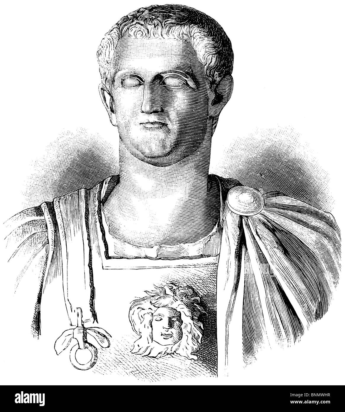 Marcus Aurelius Claudius (214 - 270), Claudius Gothicus or Claudius II ...