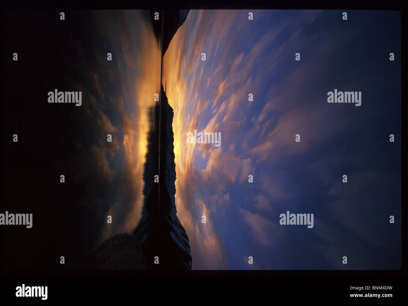 Sunset Turnagain Arm Cook Inlet Southcentral AK summer scenic Stock ...