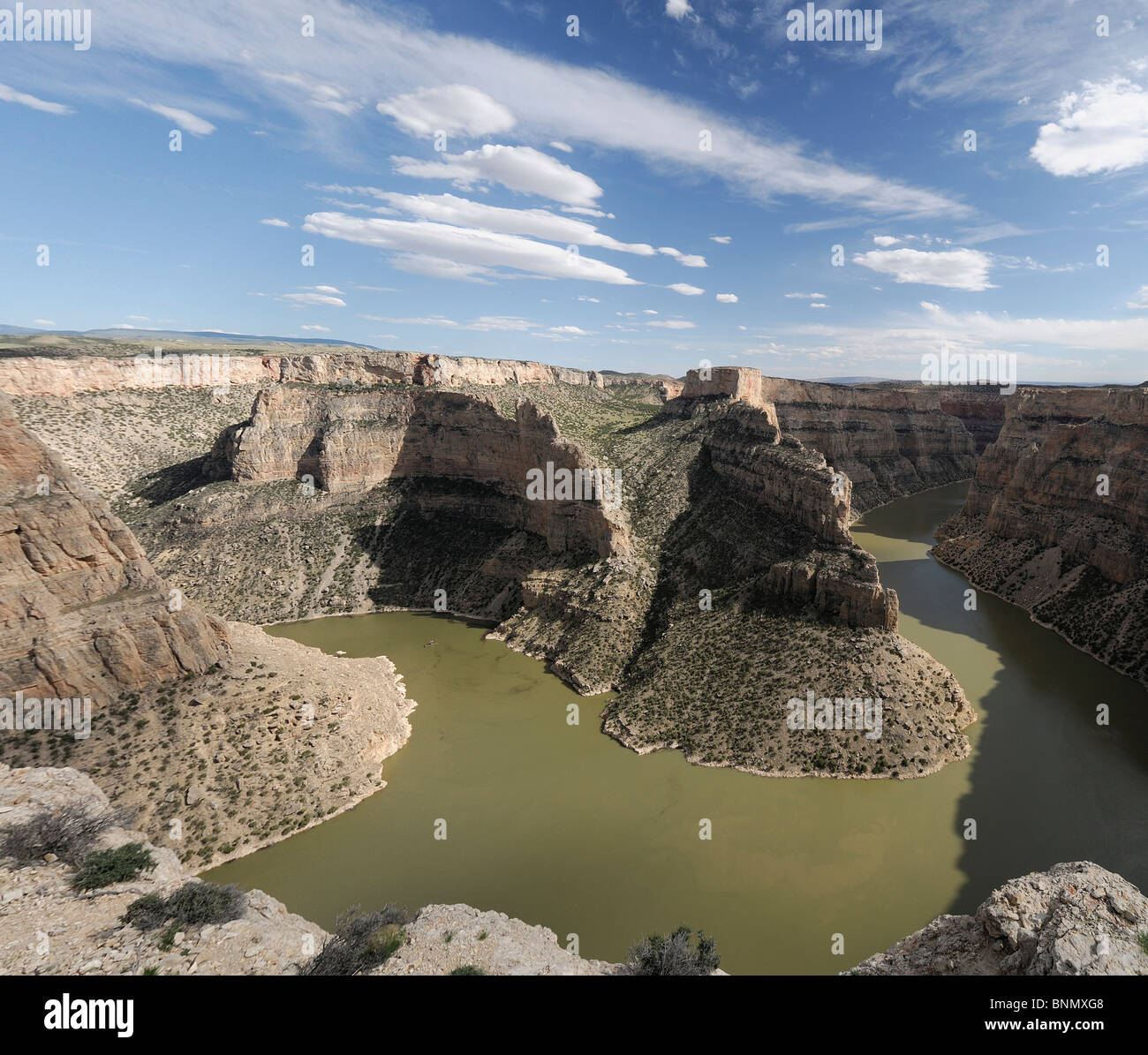 Devils Canyon Overlook Bighorn River Bighorn Canyon National Recreation ...