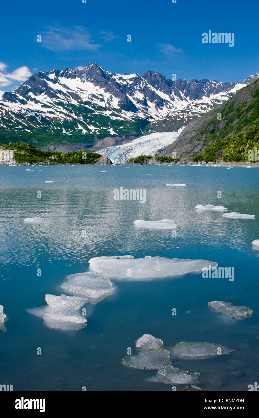 Scenic view of Shoup Bay with Shoup Glacier in the background, Shoup ...