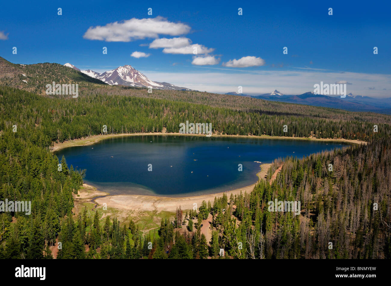 Three Creek Lake Tam McArthur Rim Deschutes National Forest Cascade ...