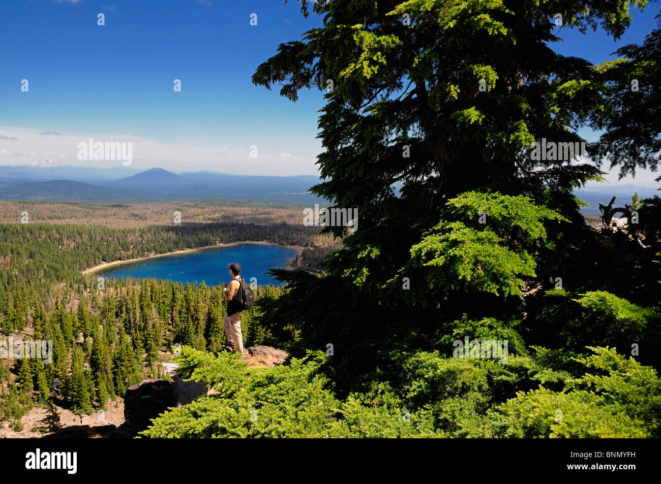 Hiker Tam McArthur Rim Three Creek Lake Deschutes National Forest ...