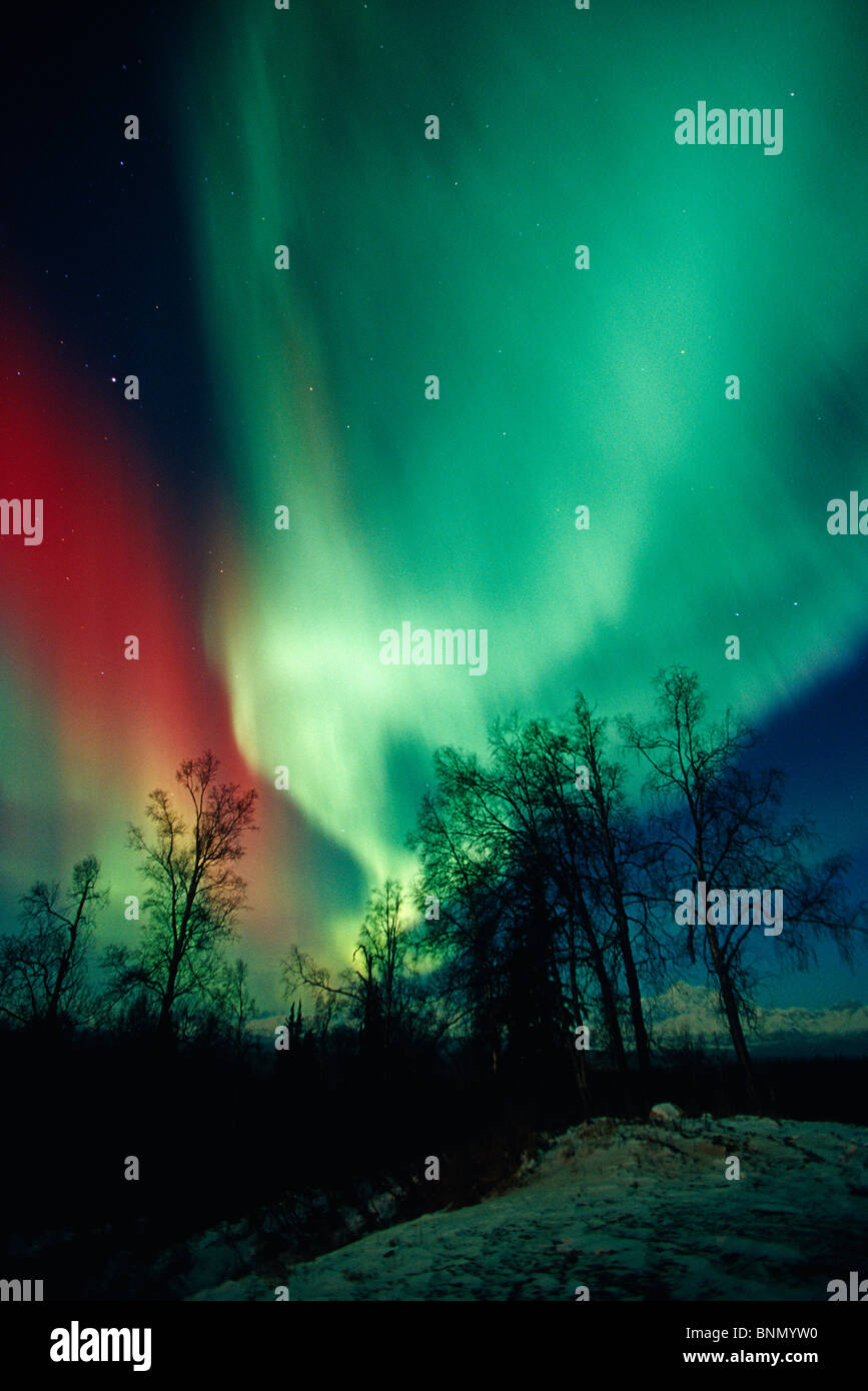Aurora borealis red hi-res stock photography and images - Alamy