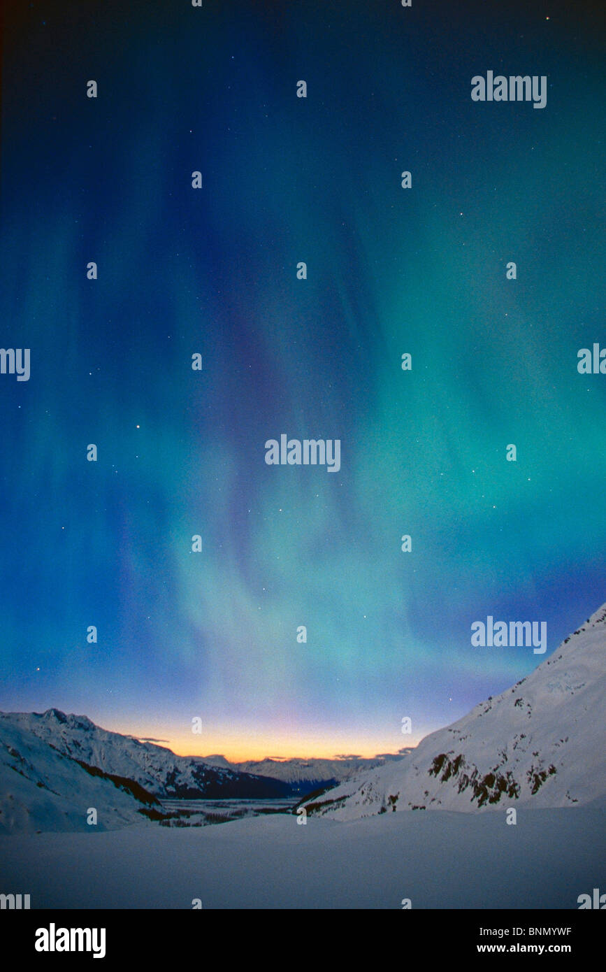 Northern lights and sunset hi-res stock photography and images - Alamy