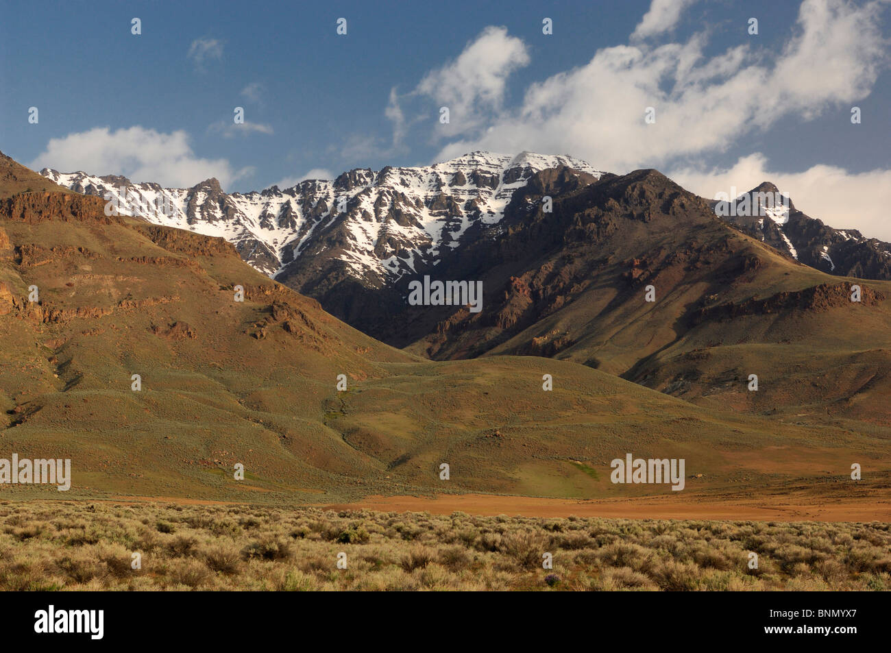 Steens Mountain Fields South Eastern Oregon Oregon USA rocks Stock ...