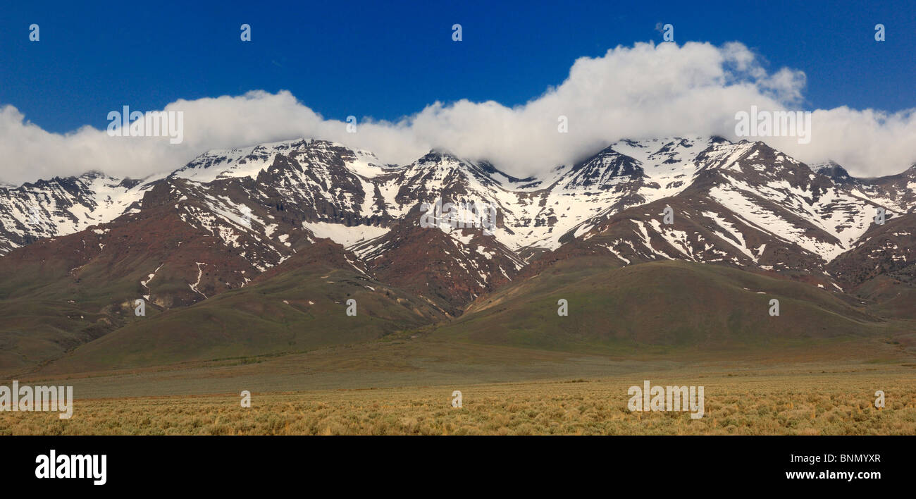 Panorama Steens Mountain Fields South Eastern Oregon Oregon USA ...