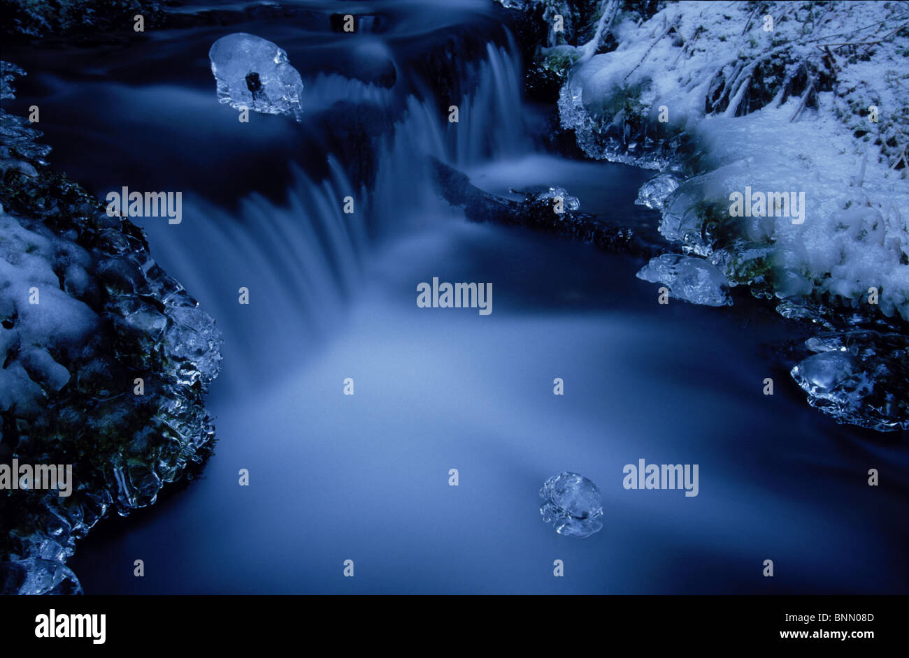 Small Icy Stream at Turnagain Pass KP Alaska Winter Stock Photo - Alamy