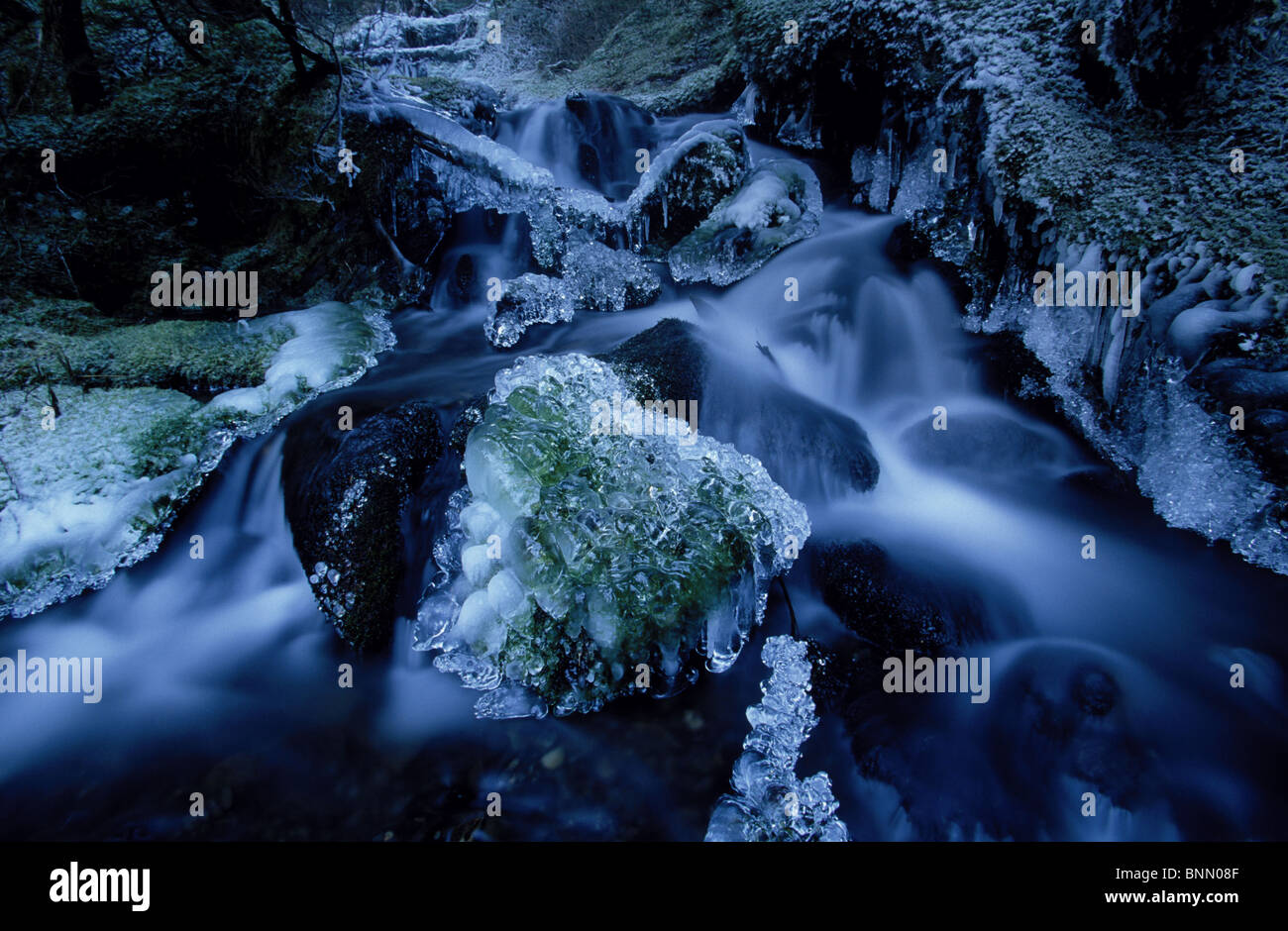 Small Icy Stream at Turnagain Pass KP Alaska Winter Stock Photo - Alamy