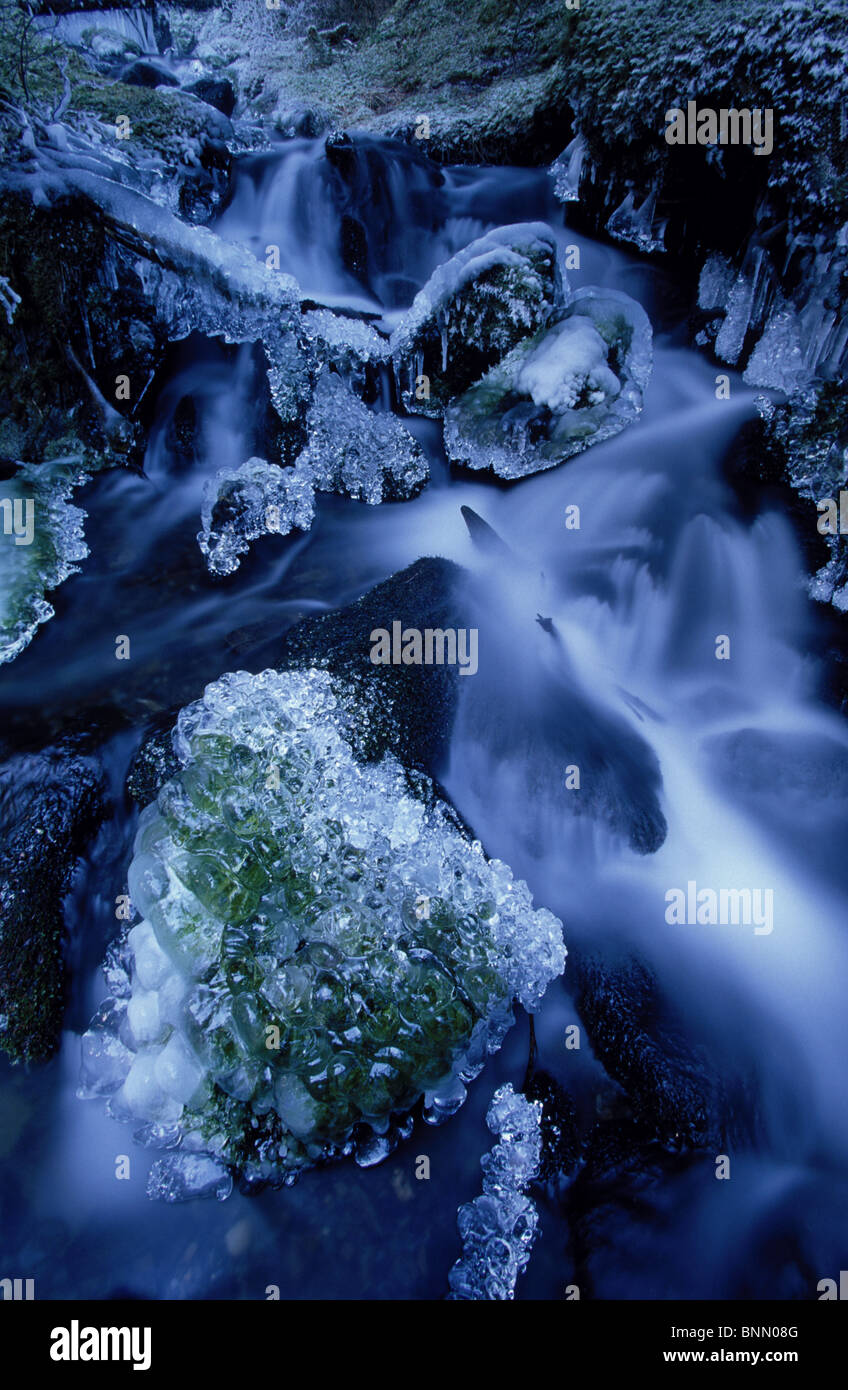 Small Icy Stream at Turnagain Pass KP Alaska Winter Stock Photo - Alamy
