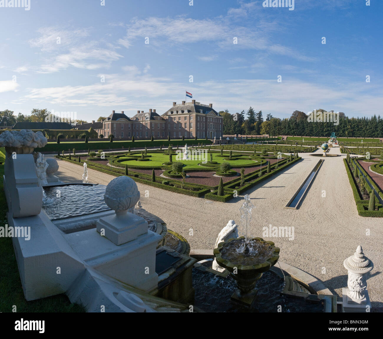 Netherlands Holland Gelderland Apeldoorn Castle Autumn Het Loo palace ...