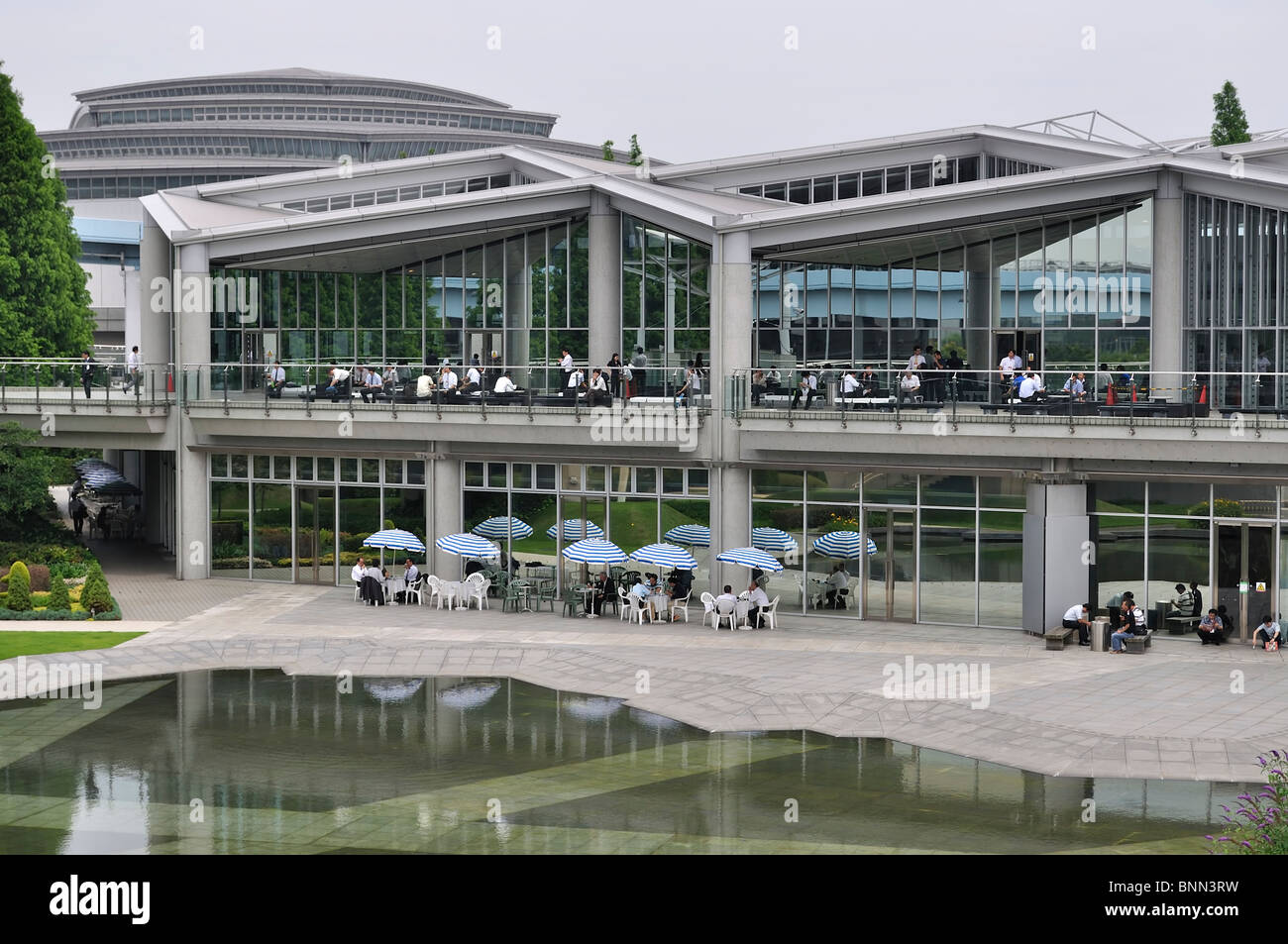 Exhibition halls at "Tokyo Big Sight", Tokyo`s exhibition and ...