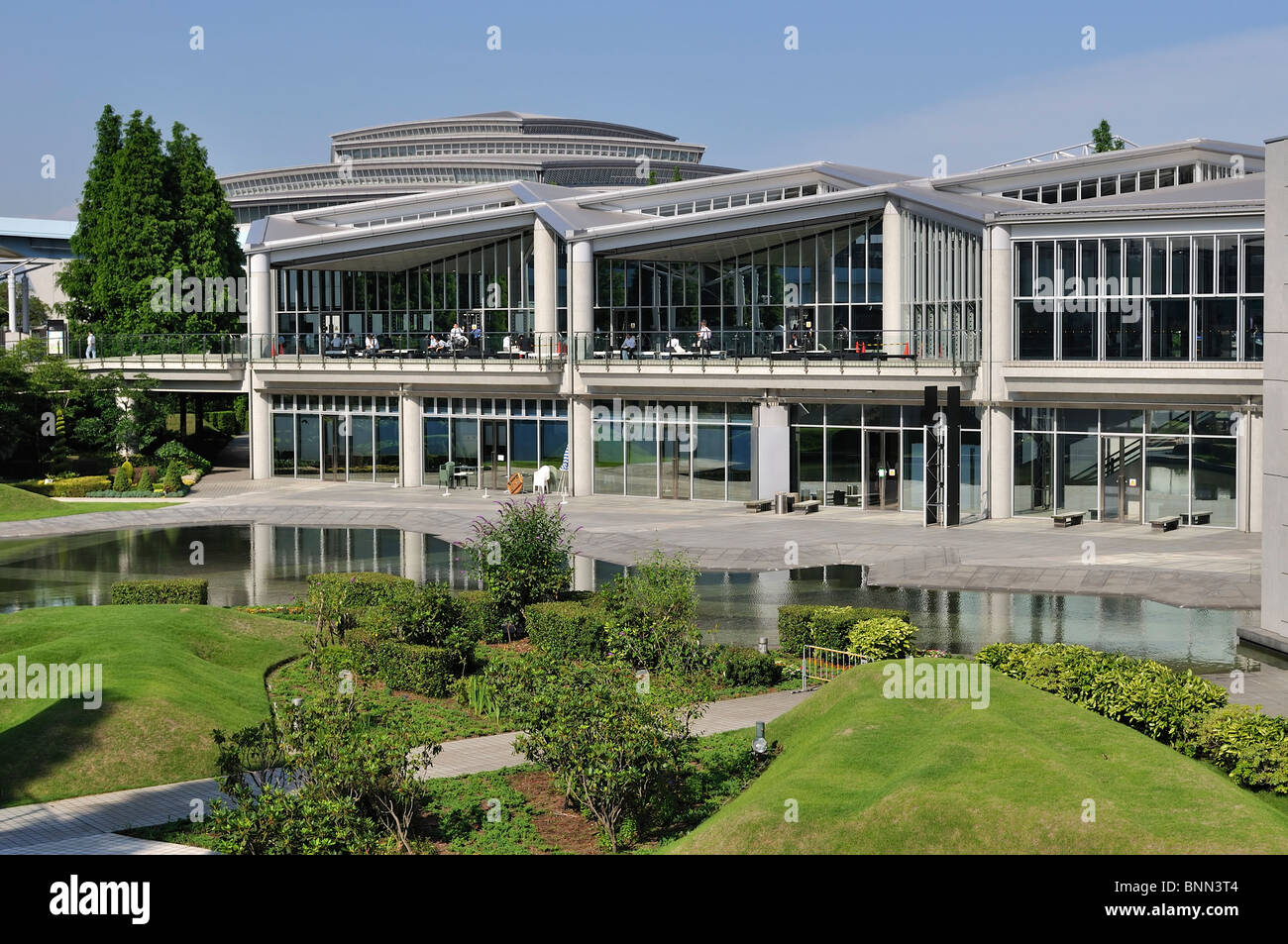 Exhibition halls at "Tokyo Big Sight", Tokyo`s exhibition and ...