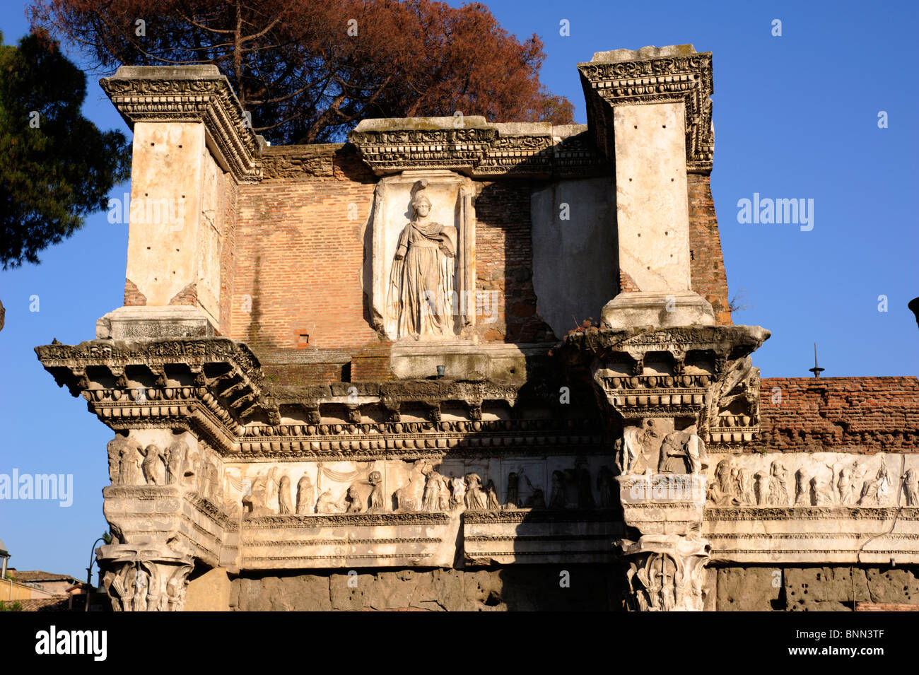 Italy, Rome, Nerva Forum, Minerva temple Stock Photo - Alamy