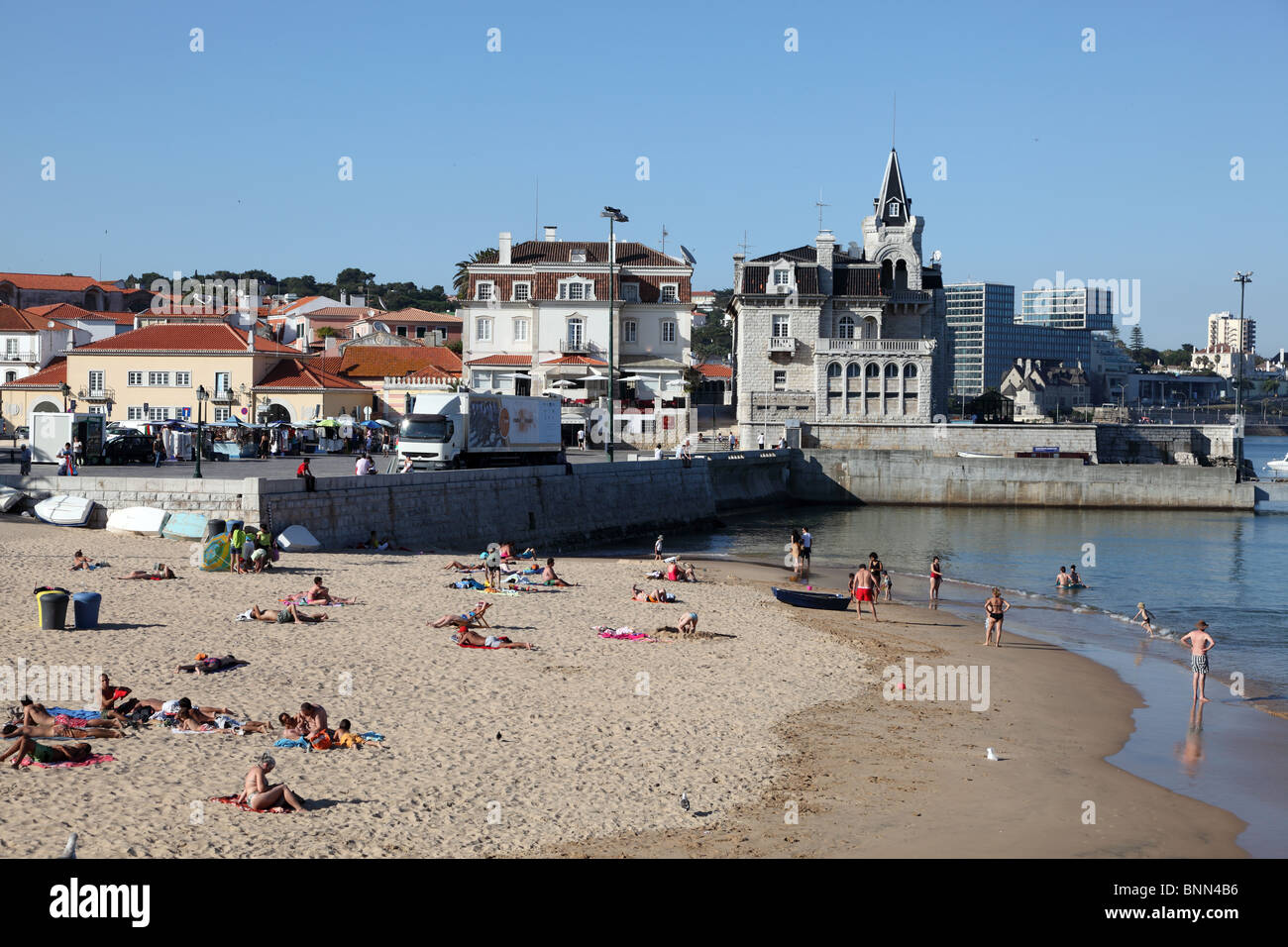Amazing beach in Cascais, Estoril Coast, Portugal Stock Photo - Alamy