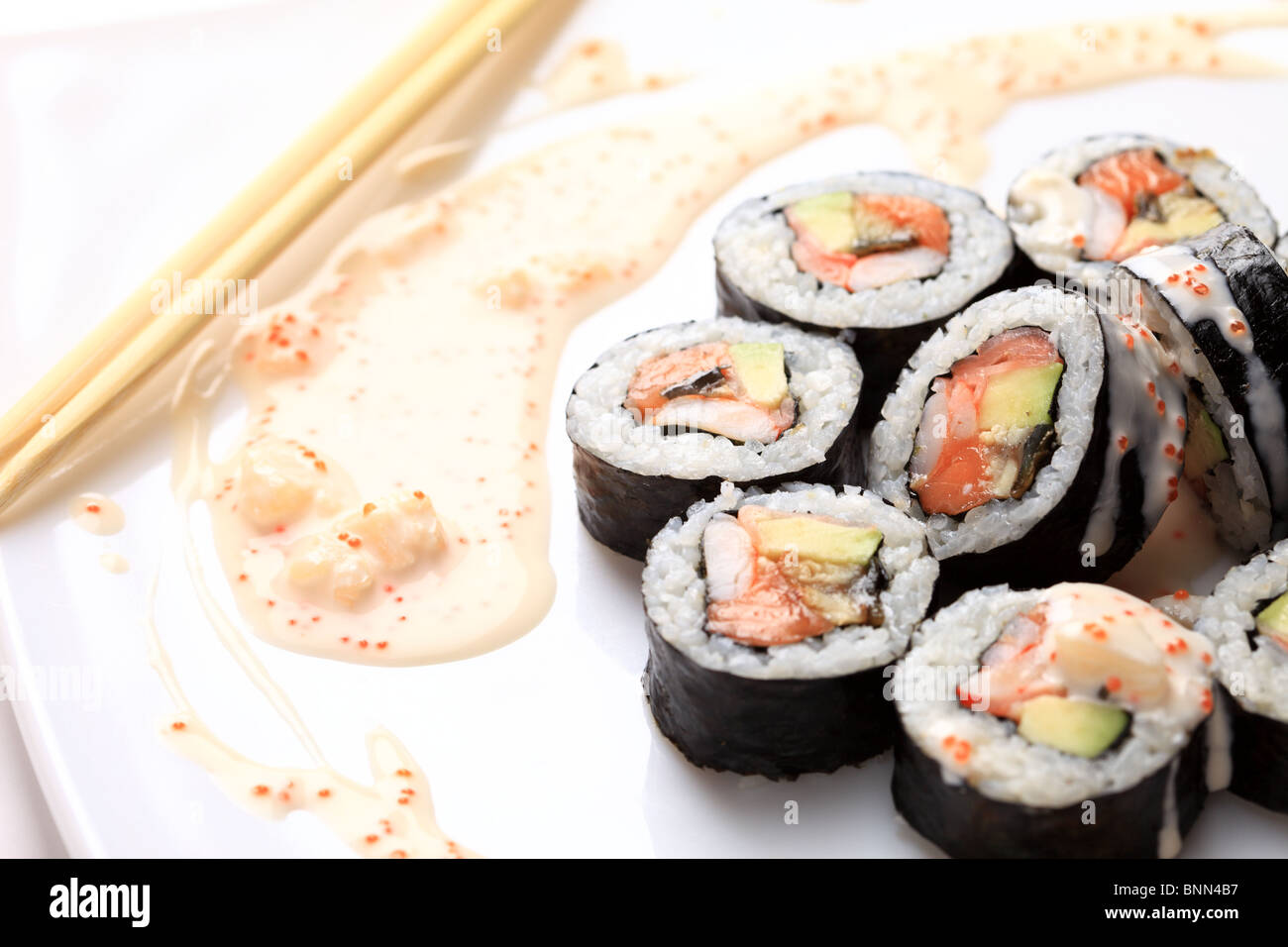 traditional japanese sushi Stock Photo - Alamy