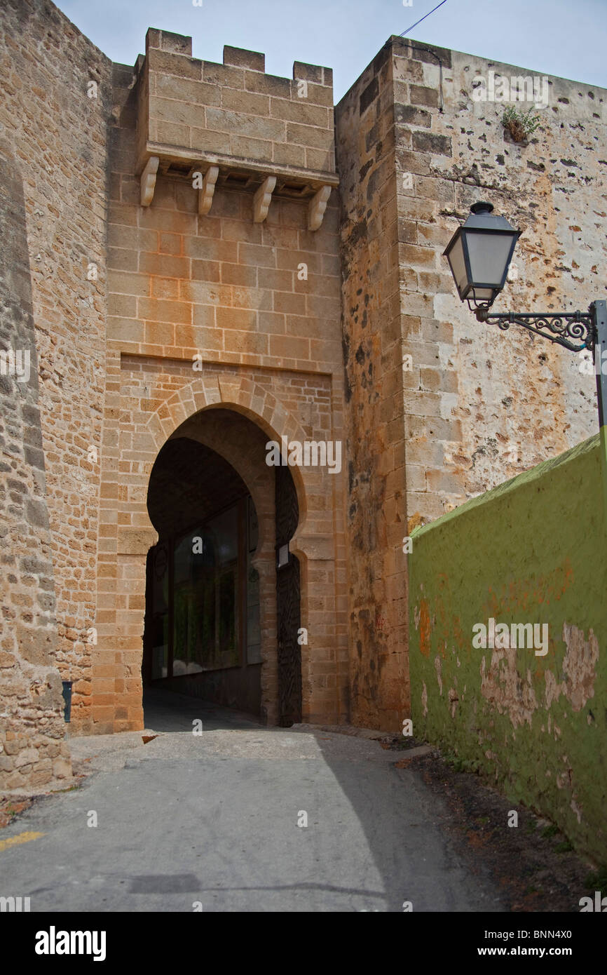 Old Castle door, Gate 11th & 12th C fortifications overlooking the city ...