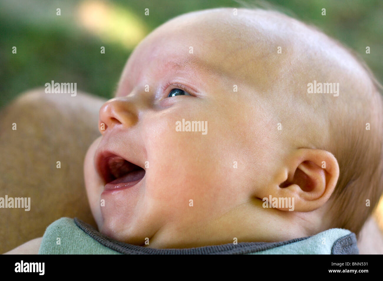 Big smile of the baby Stock Photo - Alamy