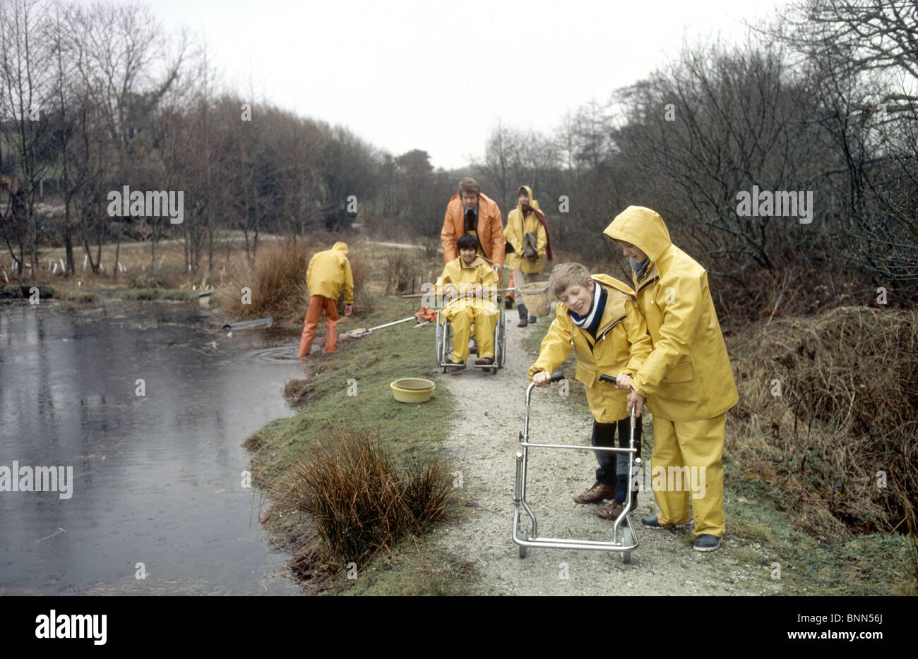 Adventure outing for disabled children Stock Photo - Alamy