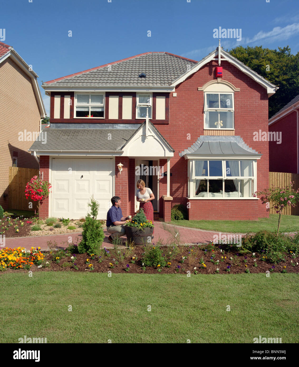 Four Bedroom Detached House on Residential Development Stock Photo - Alamy