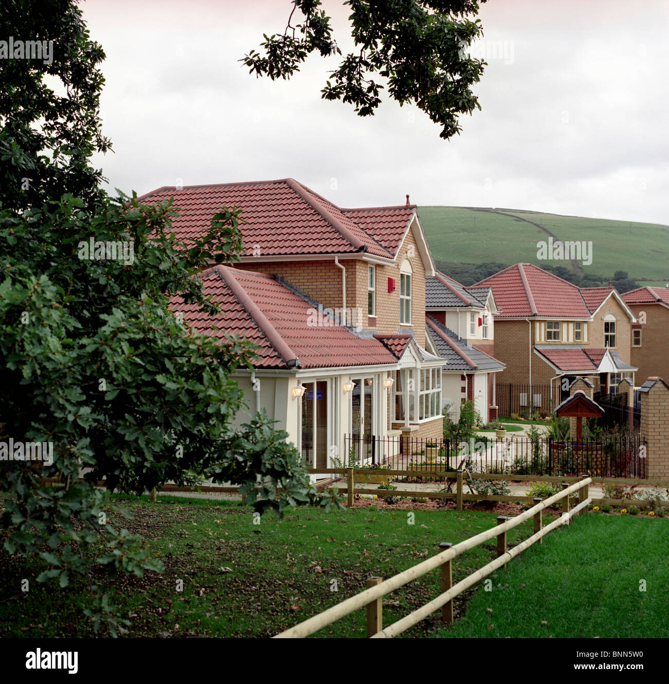 Modern Housing Development UK Stock Photo - Alamy