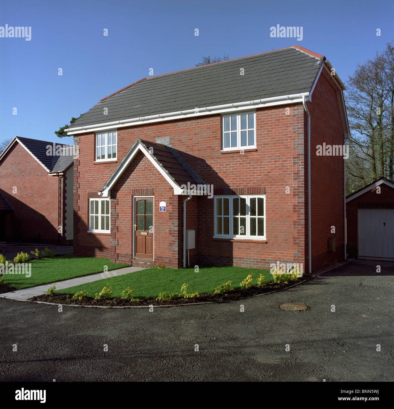 Four Bedroom Detached House on a Residential Development Stock Photo ...