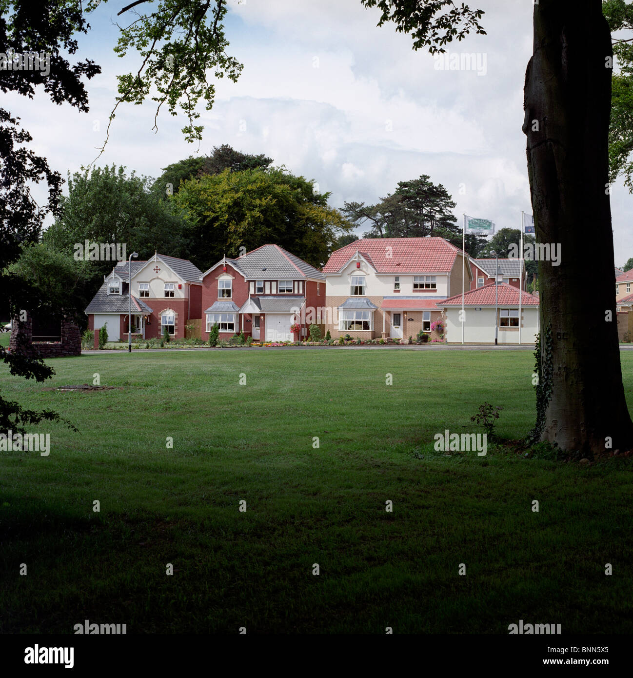 Modern Housing Development UK Stock Photo - Alamy