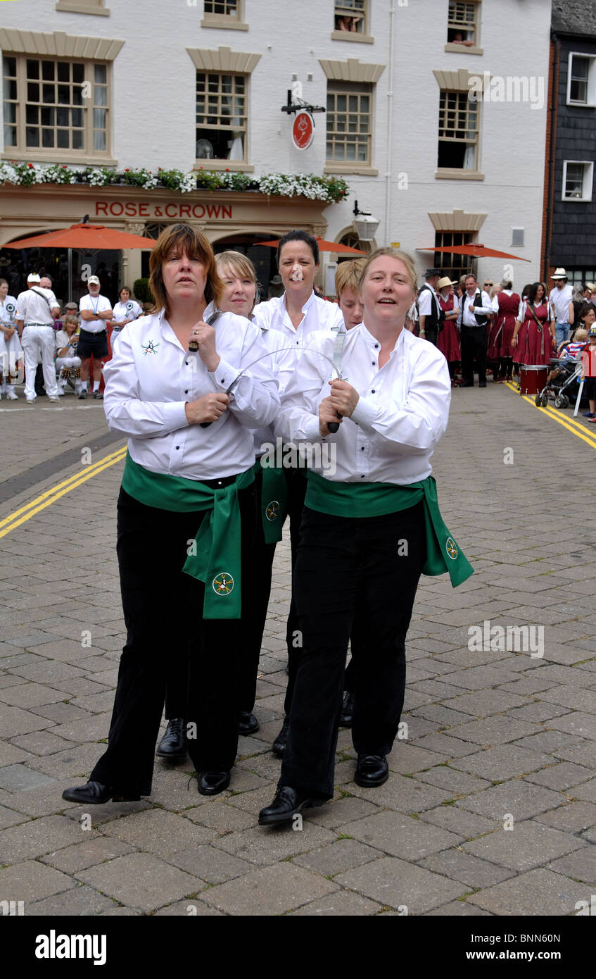 Pengwyn Rapper sword dancers at Warwick Folk Festival Stock Photo - Alamy