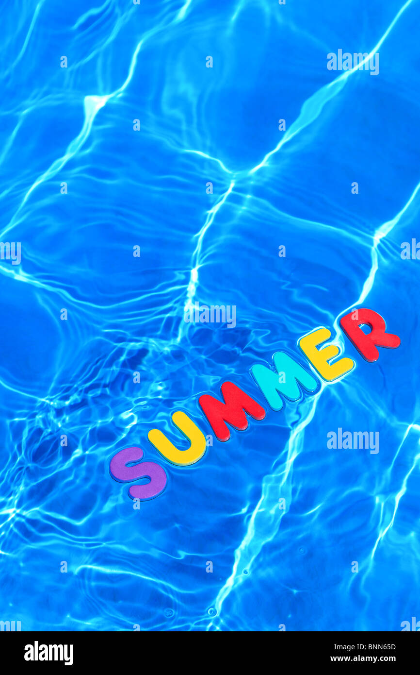 Floating letters summer hi-res stock photography and images - Alamy