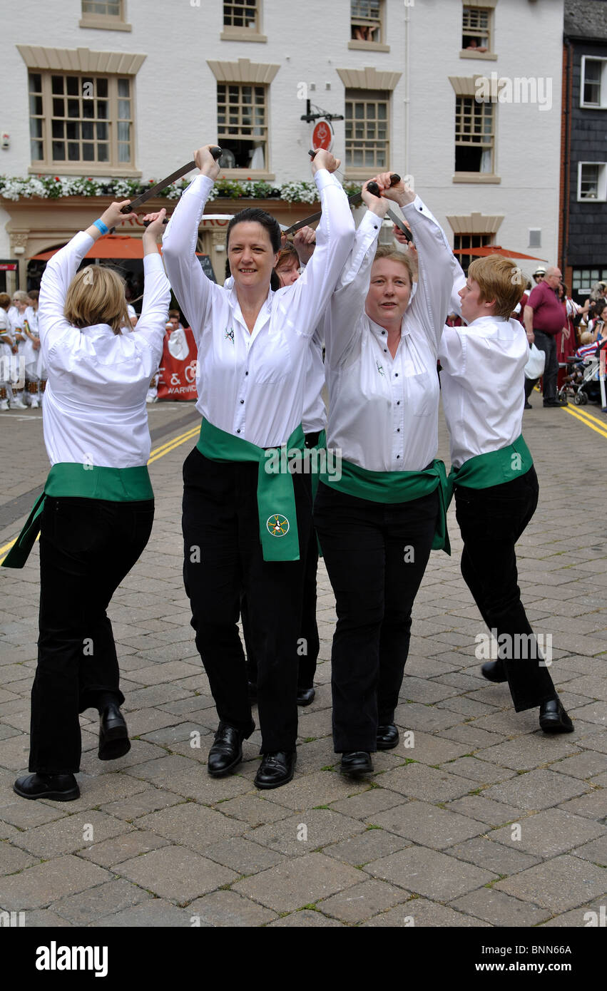 Pengwyn Rapper sword dancers at Warwick Folk Festival Stock Photo - Alamy