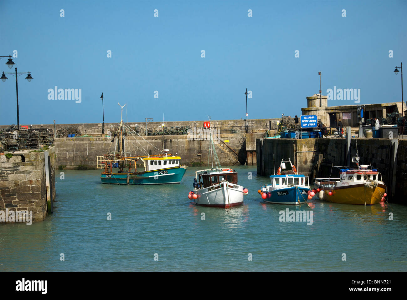 Newquay Cornwall UK Harbor Harbour Quay Beach Stock Photo - Alamy