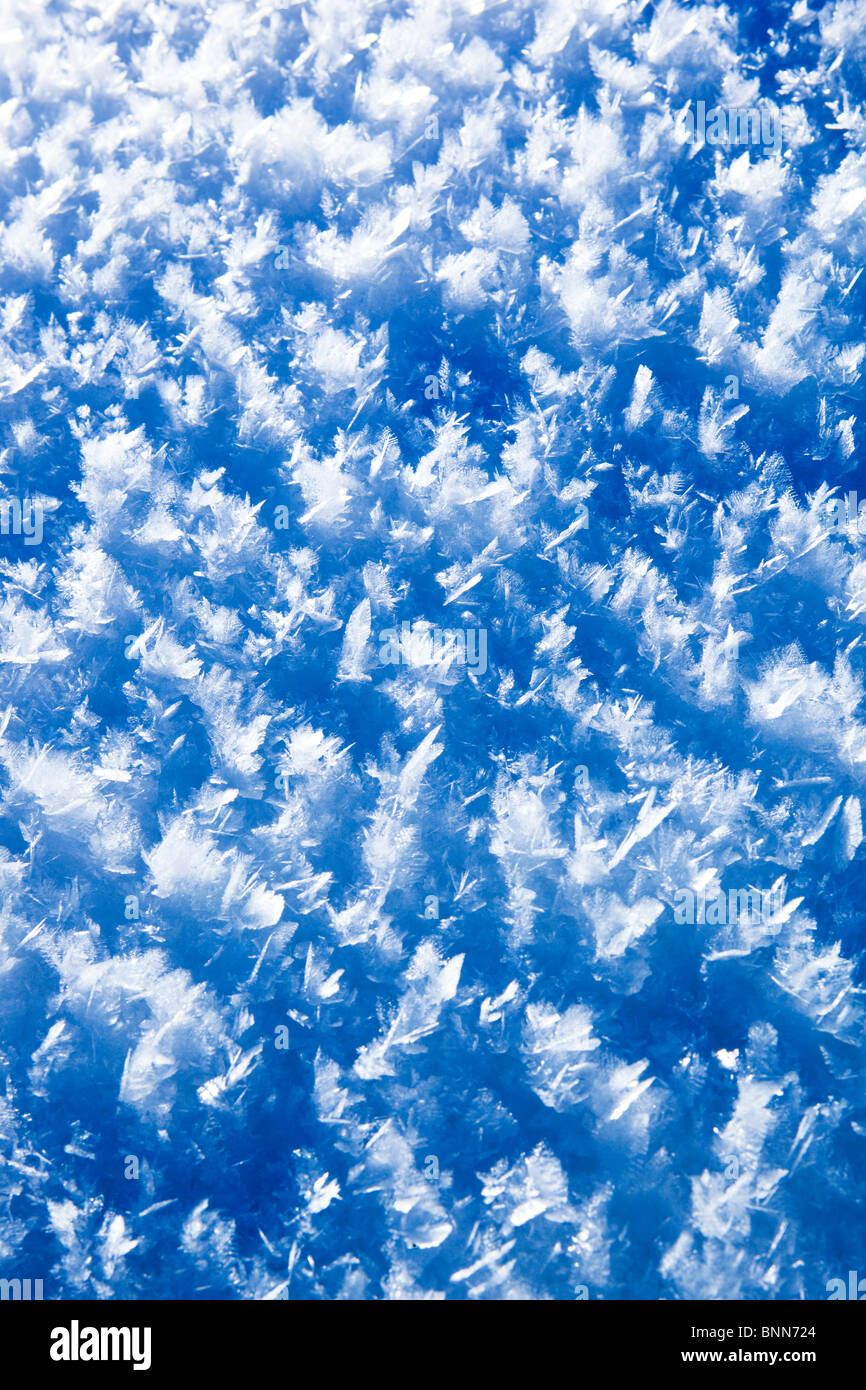 Detail ice ice-crystal crystal cold lines macro pattern close-up nature ...