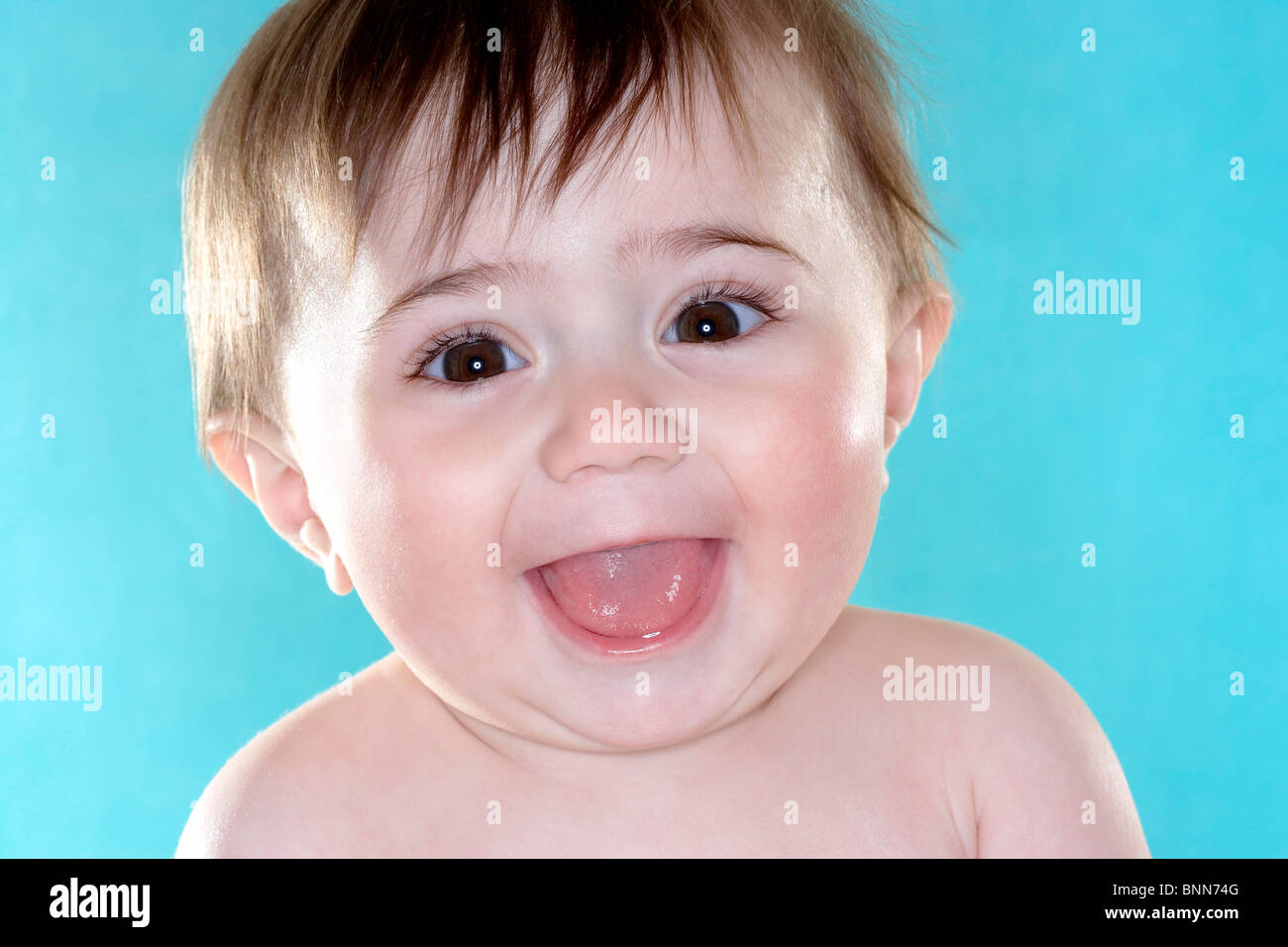 Smiling baby girl Stock Photo - Alamy