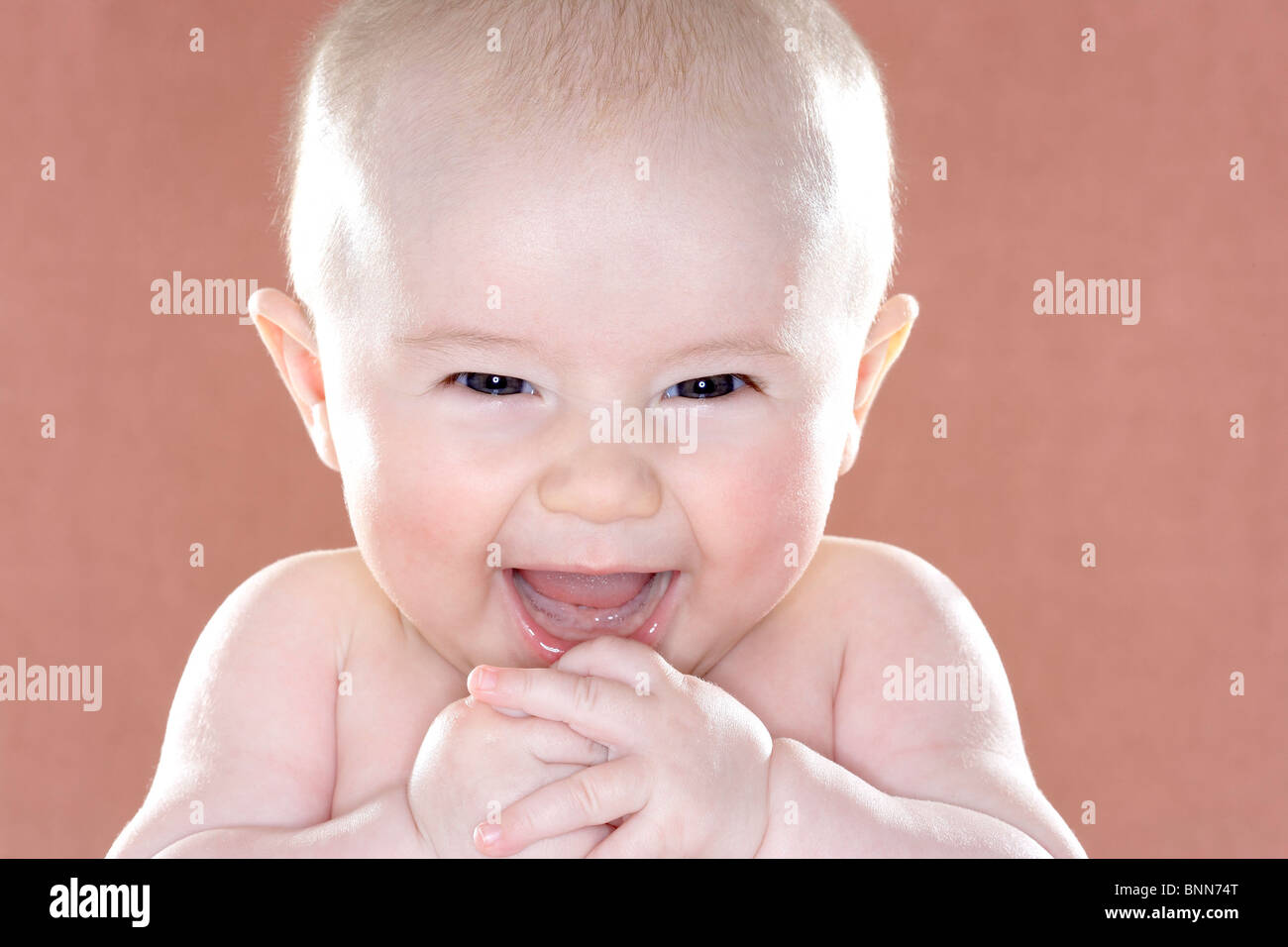 Smiling baby girl Stock Photo - Alamy