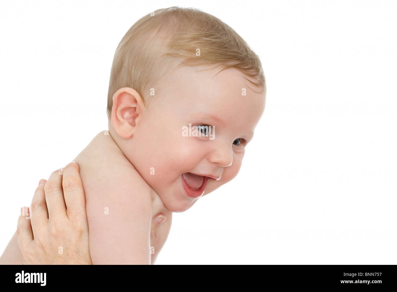 Smiling baby boy Stock Photo - Alamy