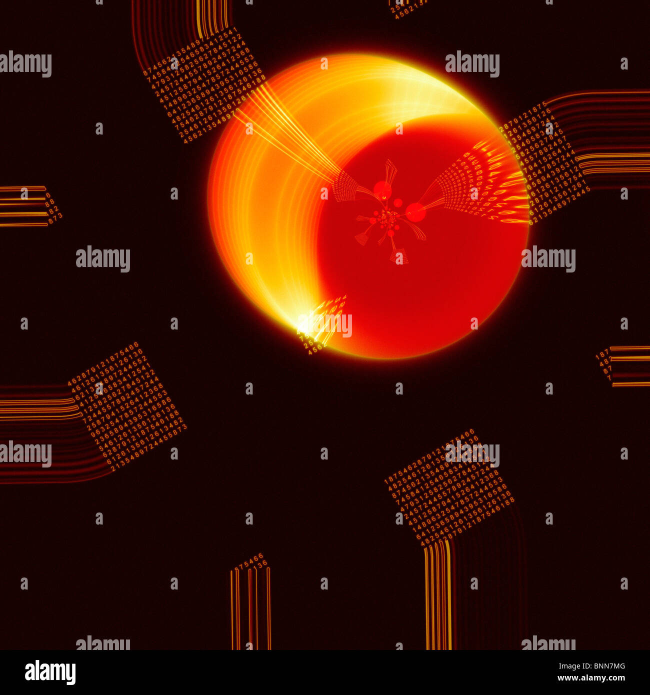 Computer virus, conceptual artwork Stock Photo - Alamy