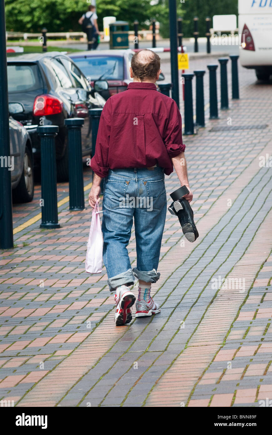 Wayne Sleep, celebrity dancer and choreographer, from behind Stock ...