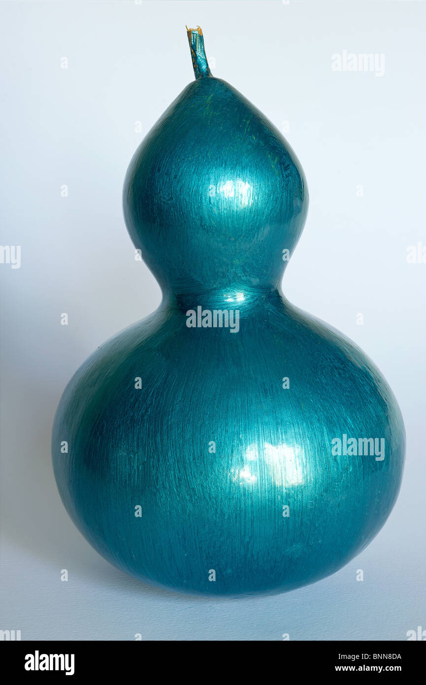 Blue painted ornamental gourd Stock Photo - Alamy