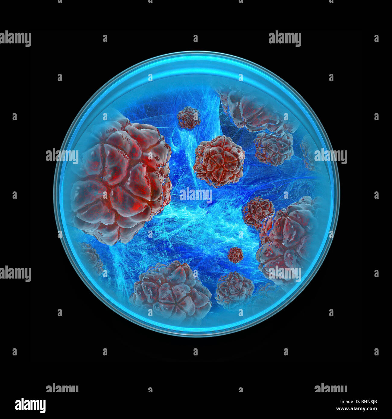 Viral research, conceptual artwork Stock Photo - Alamy