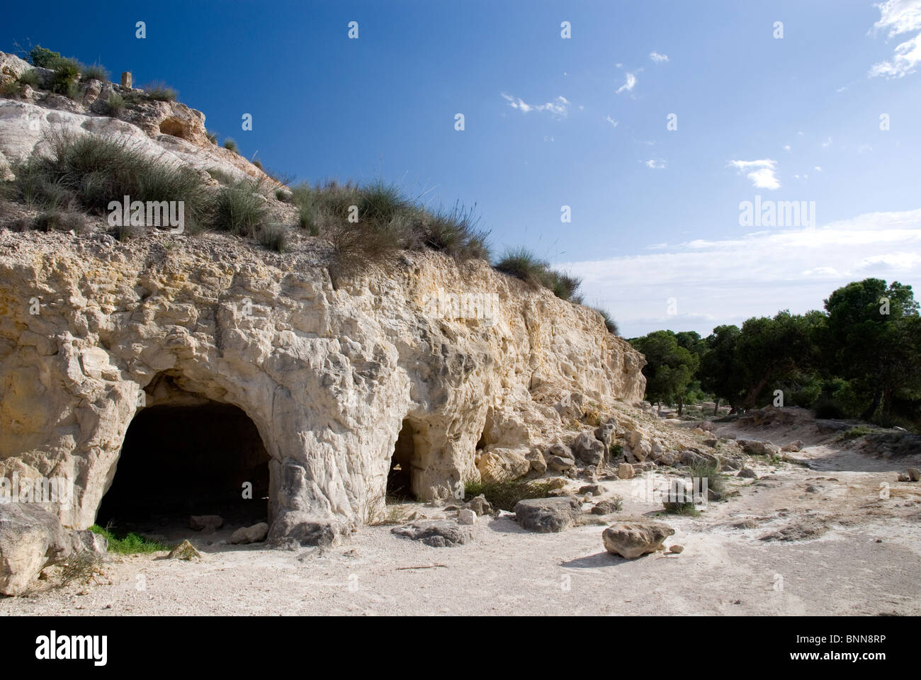 Caves in hillside hi-res stock photography and images - Alamy