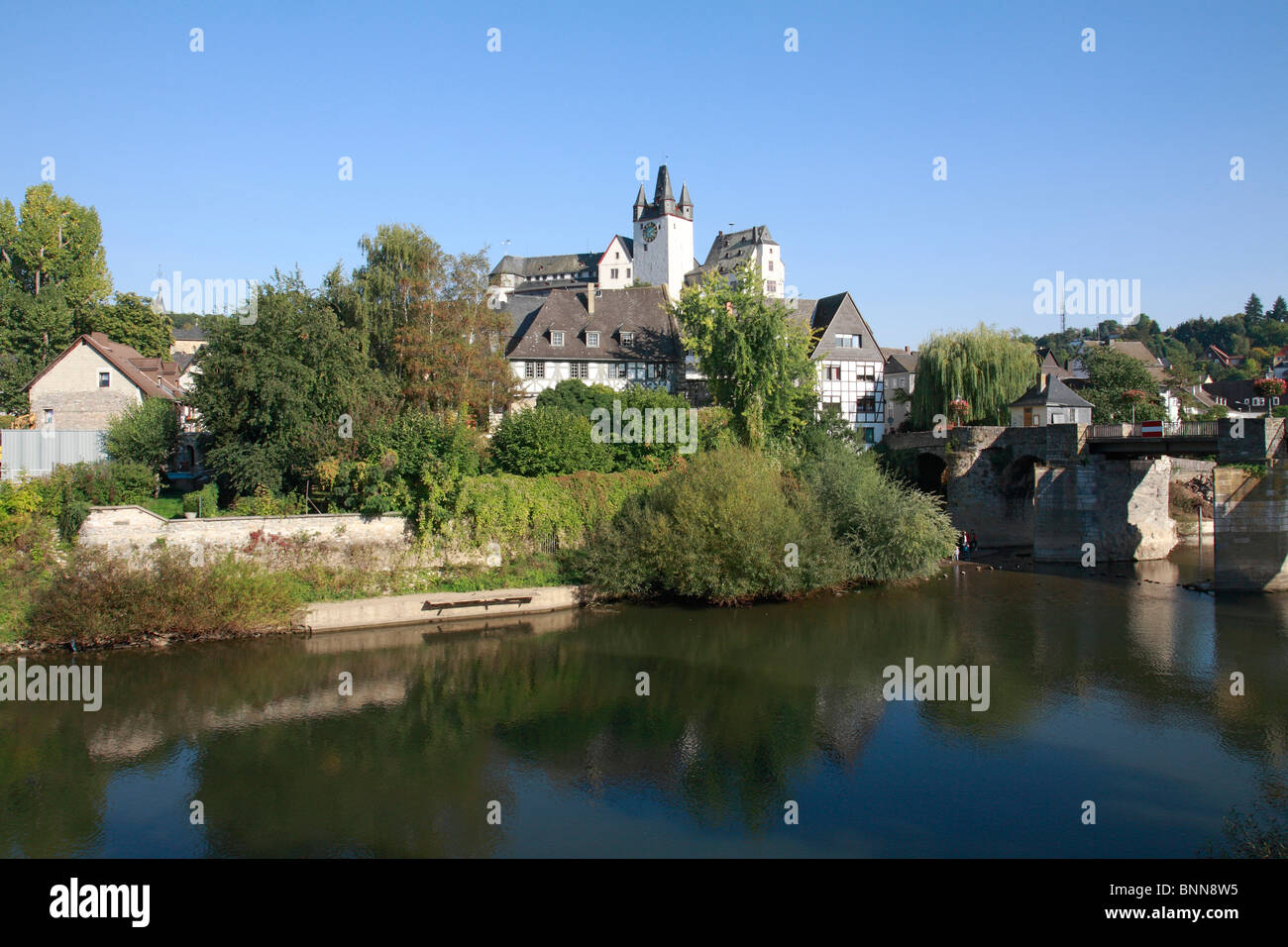 Germany Diez river Lahn Lahn Valley Aar nature reserve Nassau ...