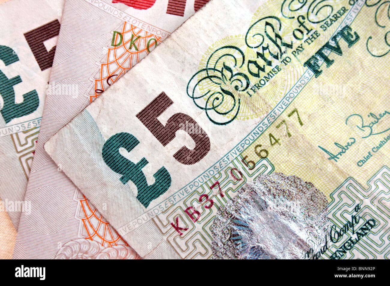 UK bank notes close up Stock Photo - Alamy